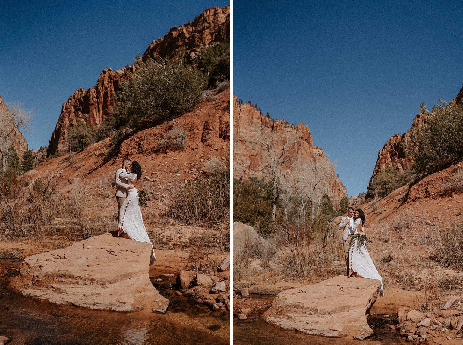 Water Canyon Trail Head Destination Elopement in Utah | thaliacameraist.com